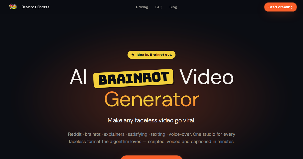 AI Brainrot Video Generator — Create Viral Character Videos | Brainrot ...